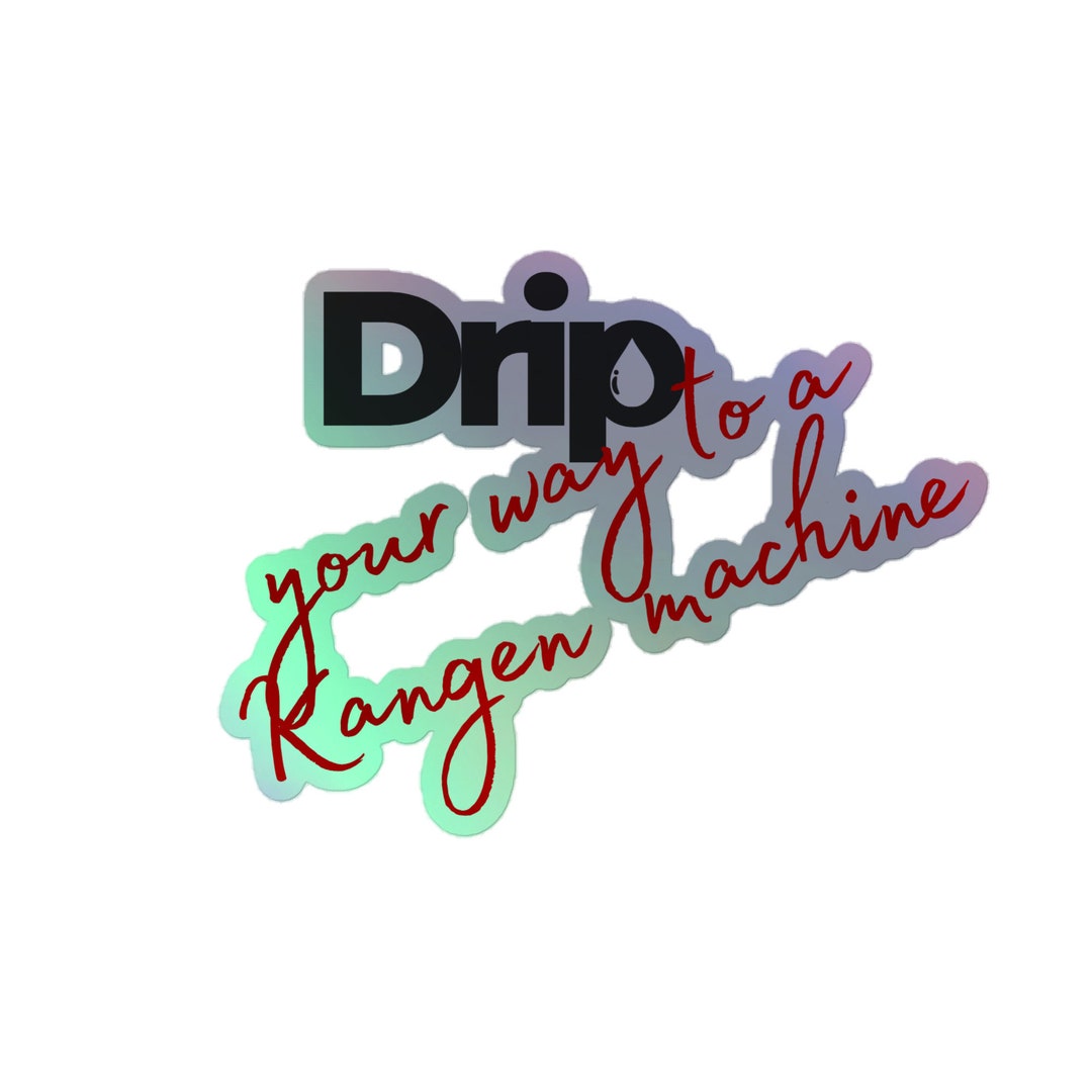 Holographic Kangen Water Sticker: Enagic Tumbler Decal - Etsy