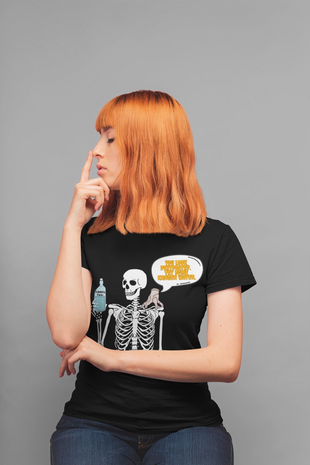 You Look Dehydrated Skeleton Kangen Water T-shirt - Halloween Meme ...