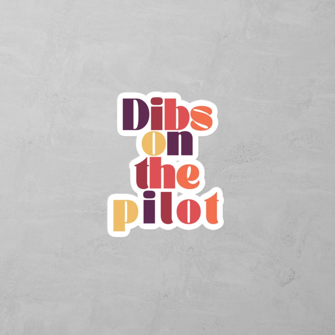 Pilot Sticker, Pilot Wife Sticker, Pilot Girlfriend Sticker, Pilot Gift ...