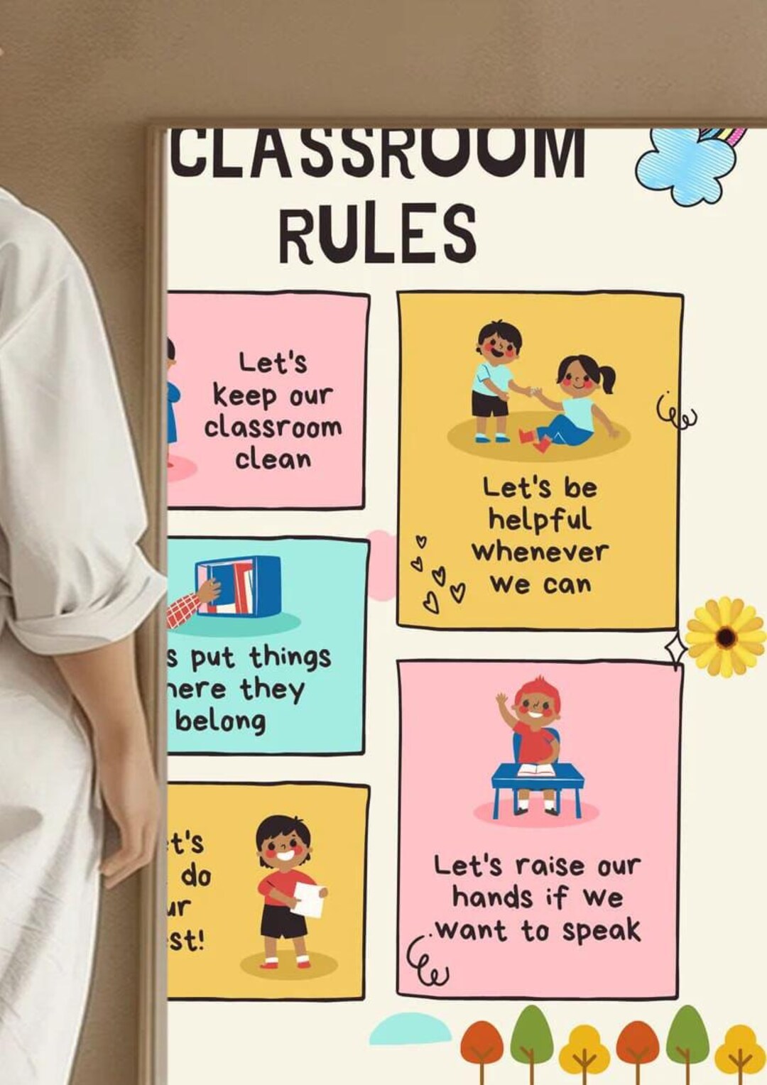 Back to School Classroom Poster Classroom Rules Keep Our Classroom ...