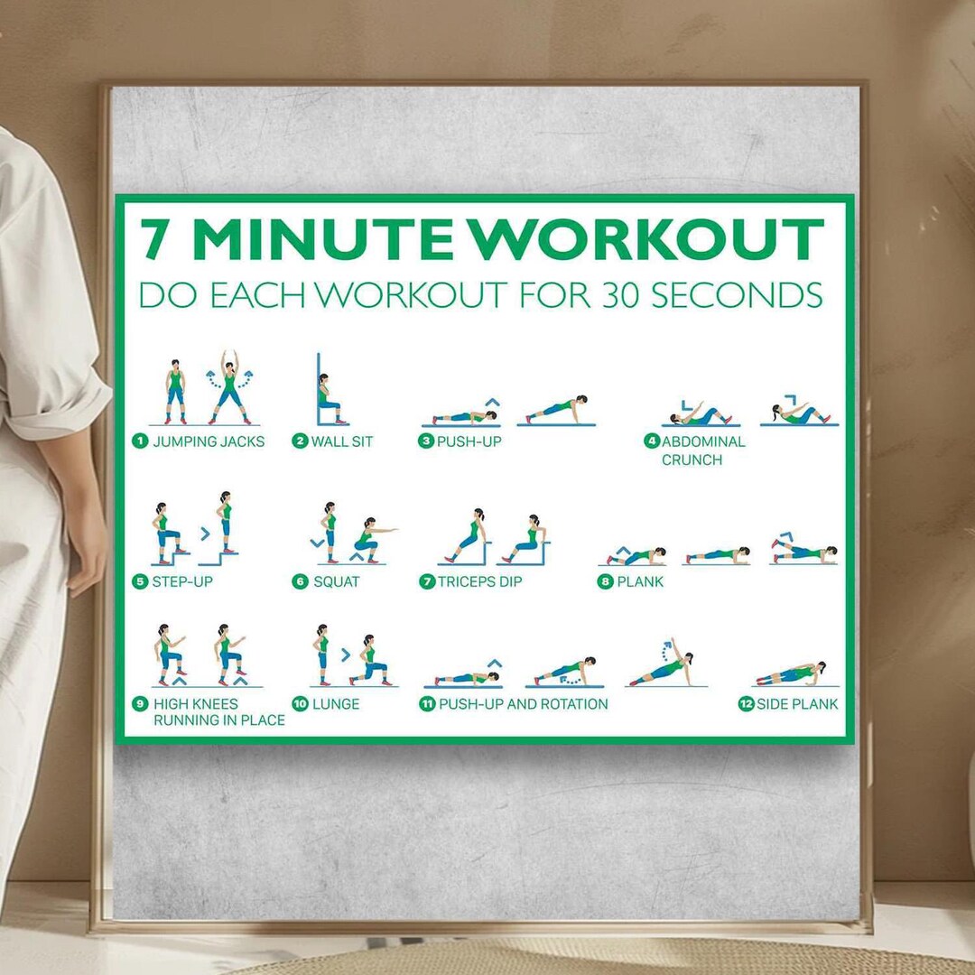 Be Healthy 7 Minute Workout Do Each Workout for 30 Seconds Jumping ...