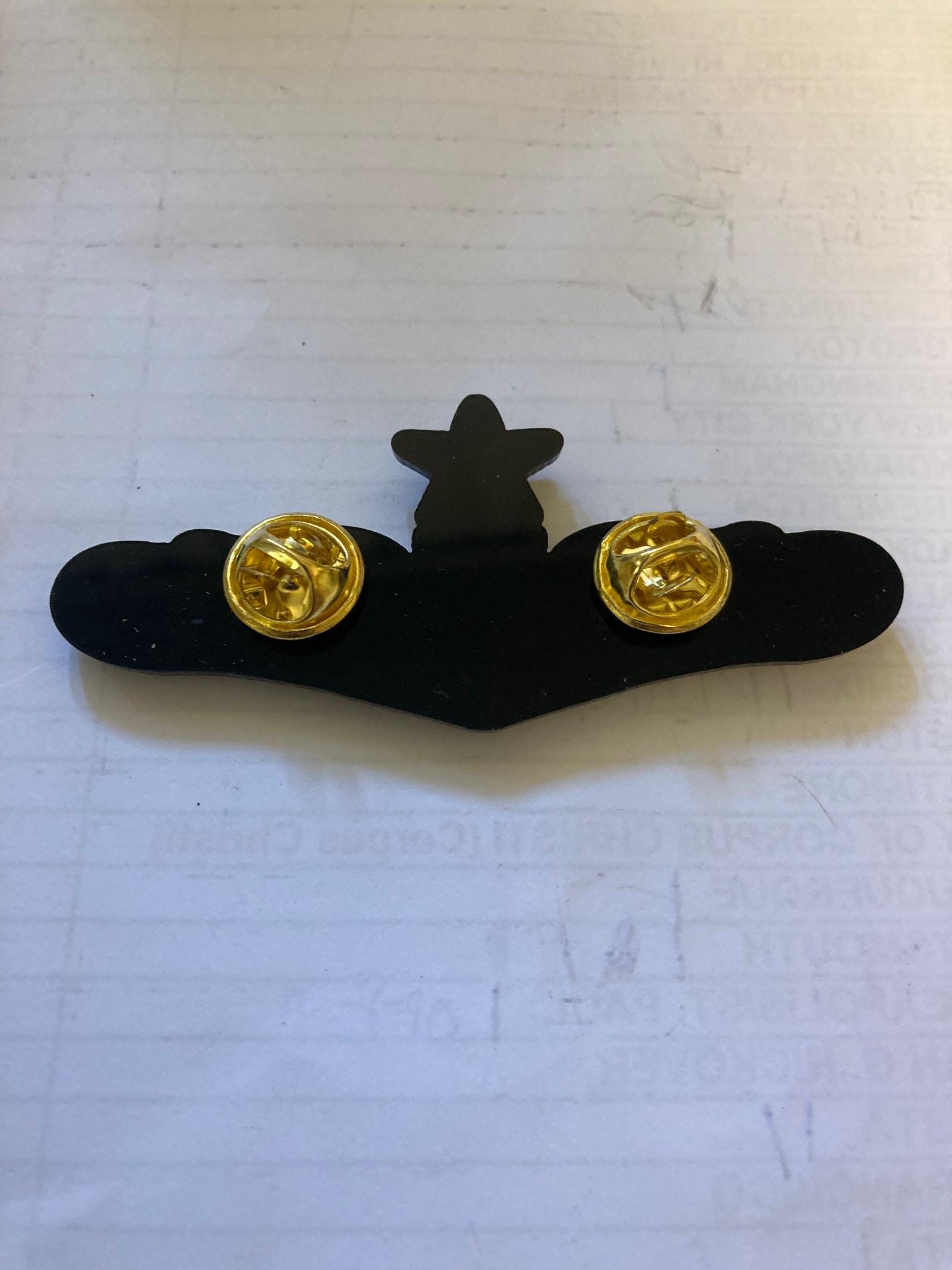 Myanmar Navy Gold Metal Submarine Insignia Badge W/ Black Backing - Etsy