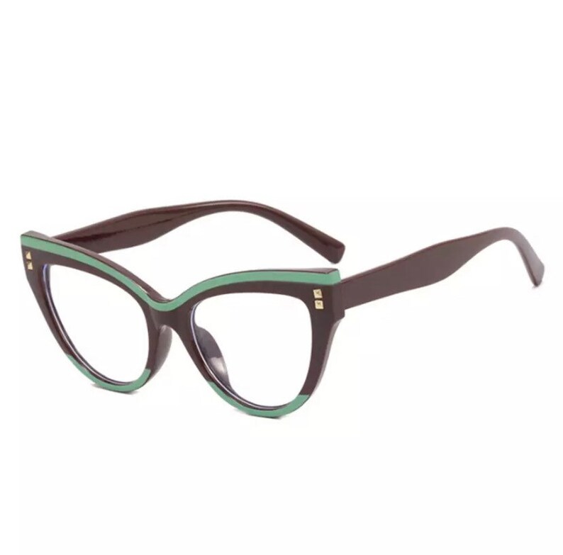 Retro Cat Eye Rivet Decoration Frames New Fashion Women Brand - Etsy