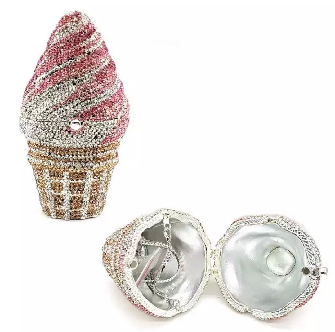 Crystal Clutch Ice Cream Cone Purse Novelty Purse - Etsy