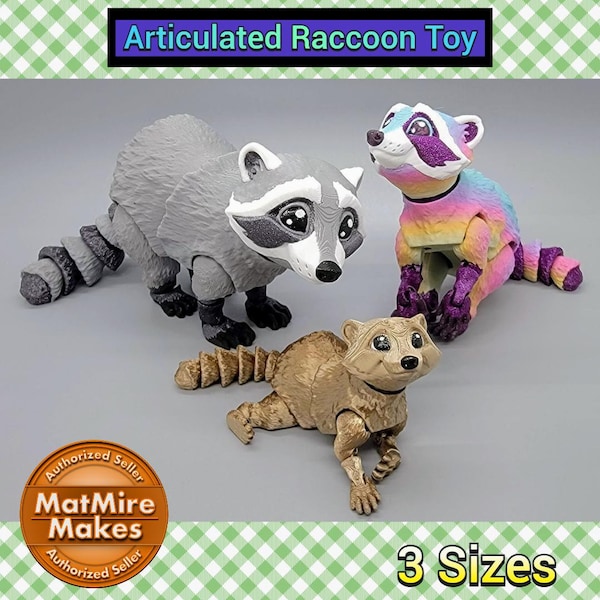 Raccoon Toy - Etsy