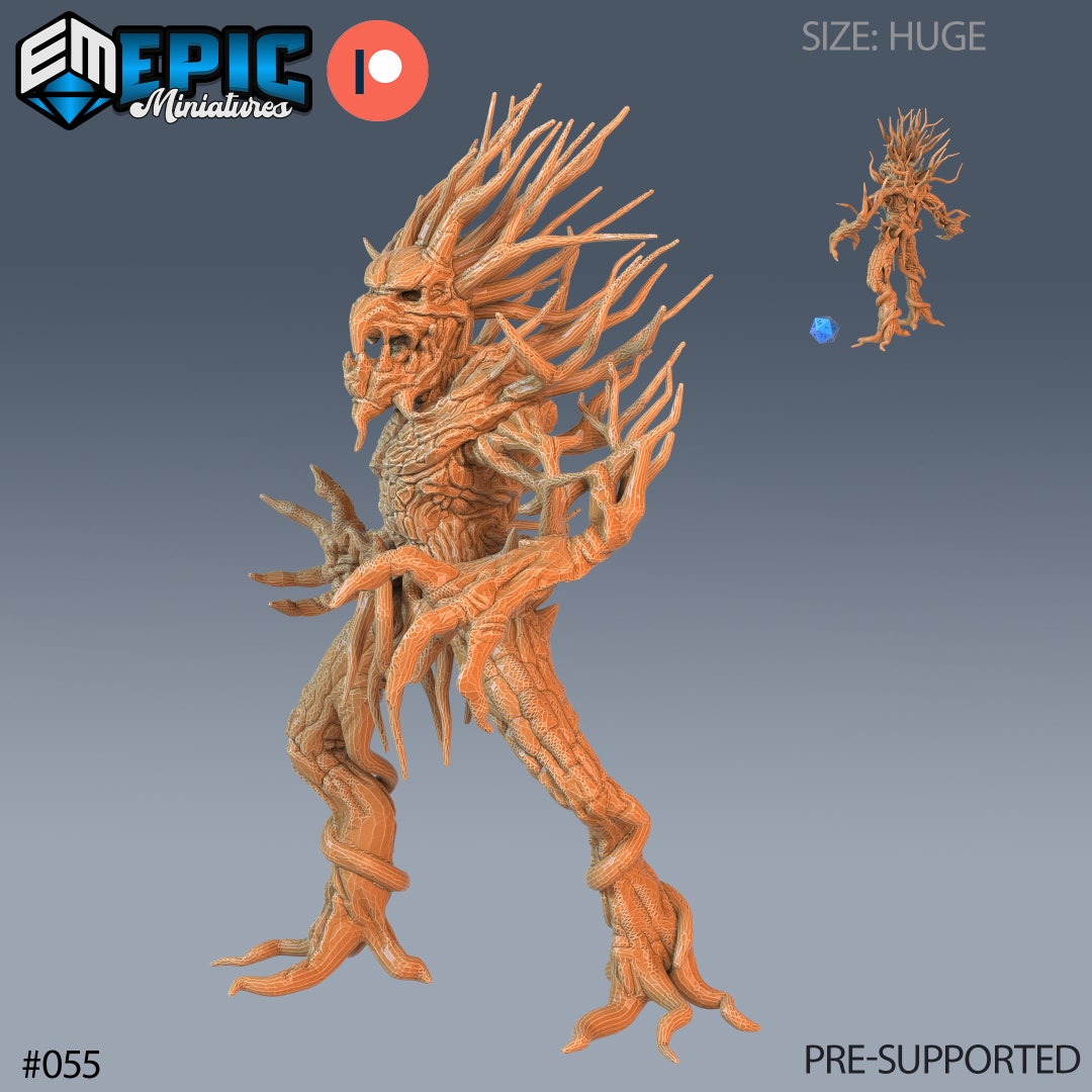 Corrupted Treant by Epic Miniatures TTRPG Dnd Mini D&D 75mm Huge Scale ...