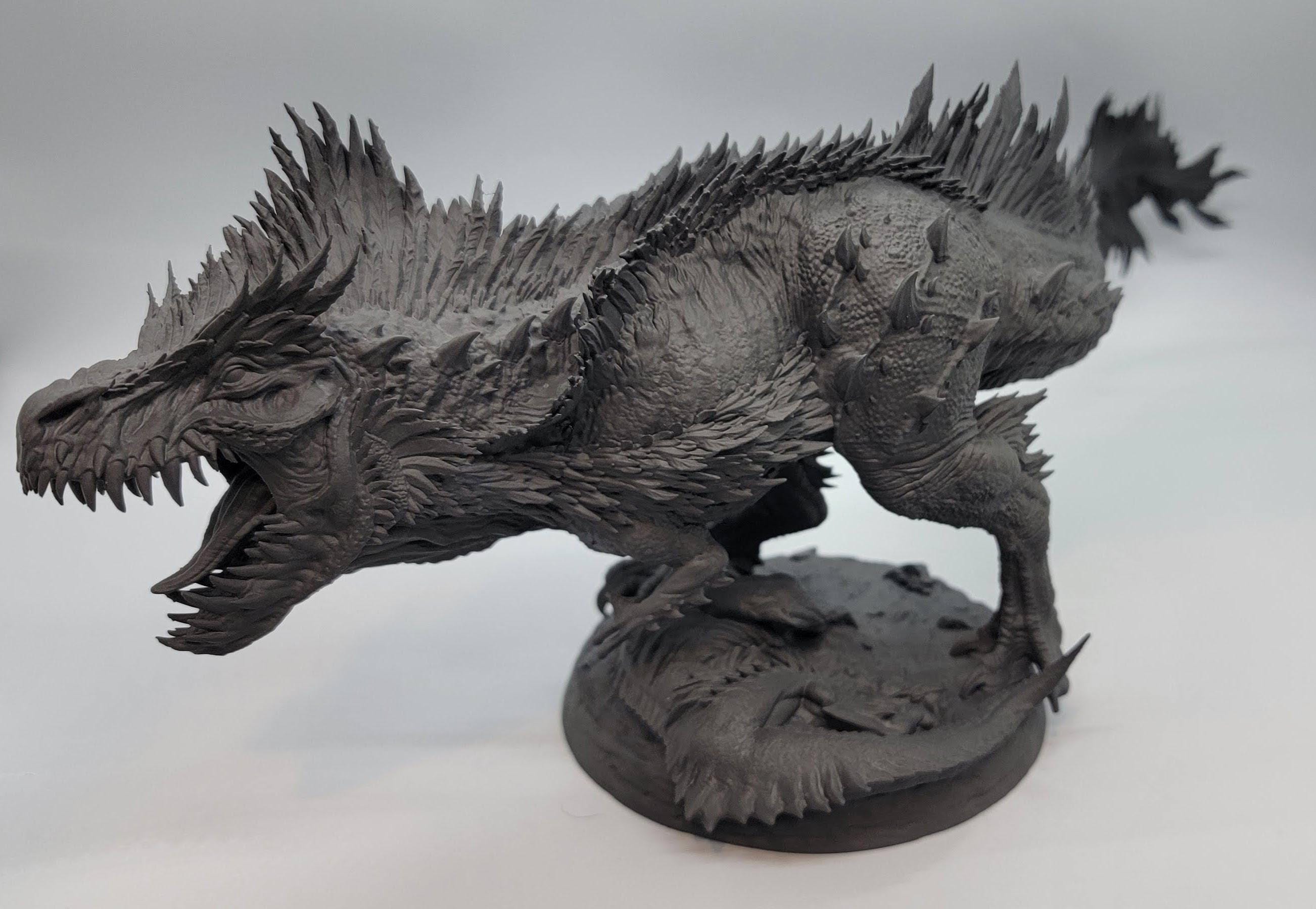 Feathered T-rex Miniature: Gargantuan Resin Fantasy Figurine - Etsy
