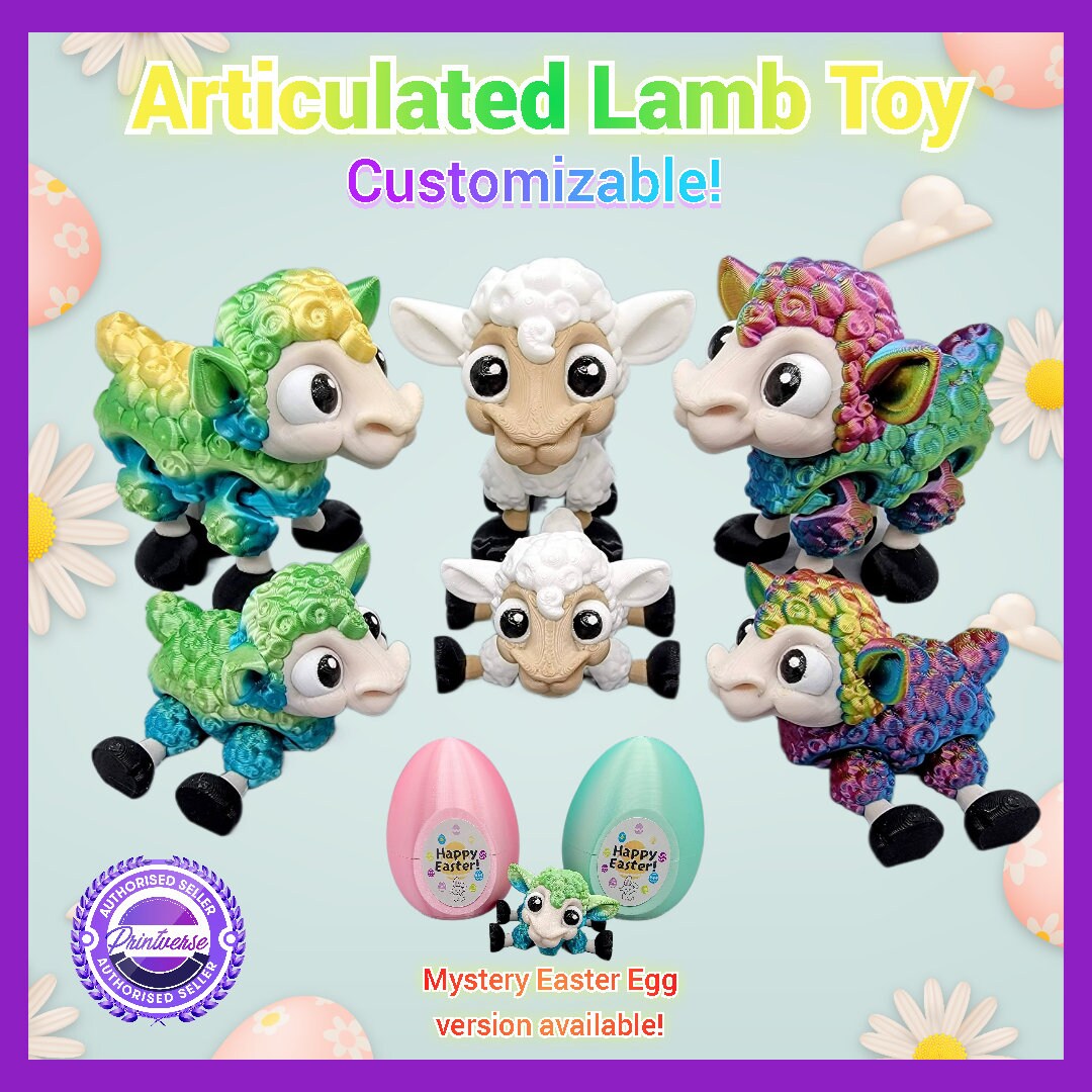 Articulated Lamb Toy | Sheep | Fun | Fidget | Colorful | Flexi ...