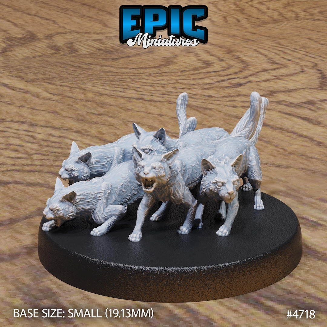 Cat Swarm 2 Sizes Epic Miniatures TTRPG Dnd Mini D&D Medium Scale Small ...