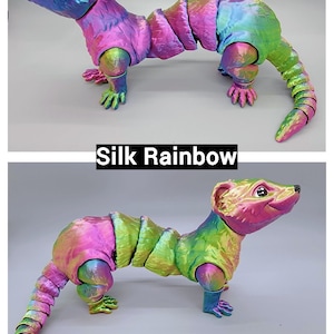 Articulated Baby Ferret Toy Figure, Fidget, 3D Printed, Matmire Makes ...