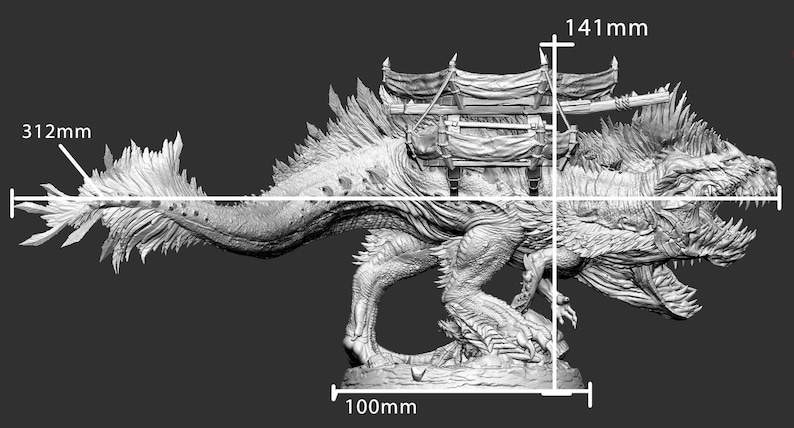 Feathered T-rex Miniature: Gargantuan Resin Fantasy Figurine - Etsy