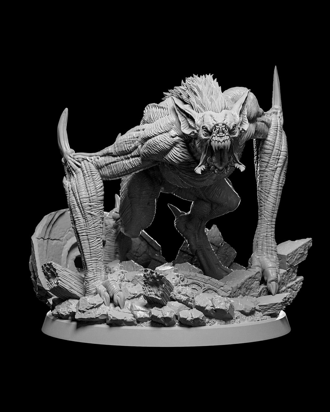 Dire Bat | Hyperfine Resin | Cripta Studios | TTRPG | Dnd | Pathfinder ...