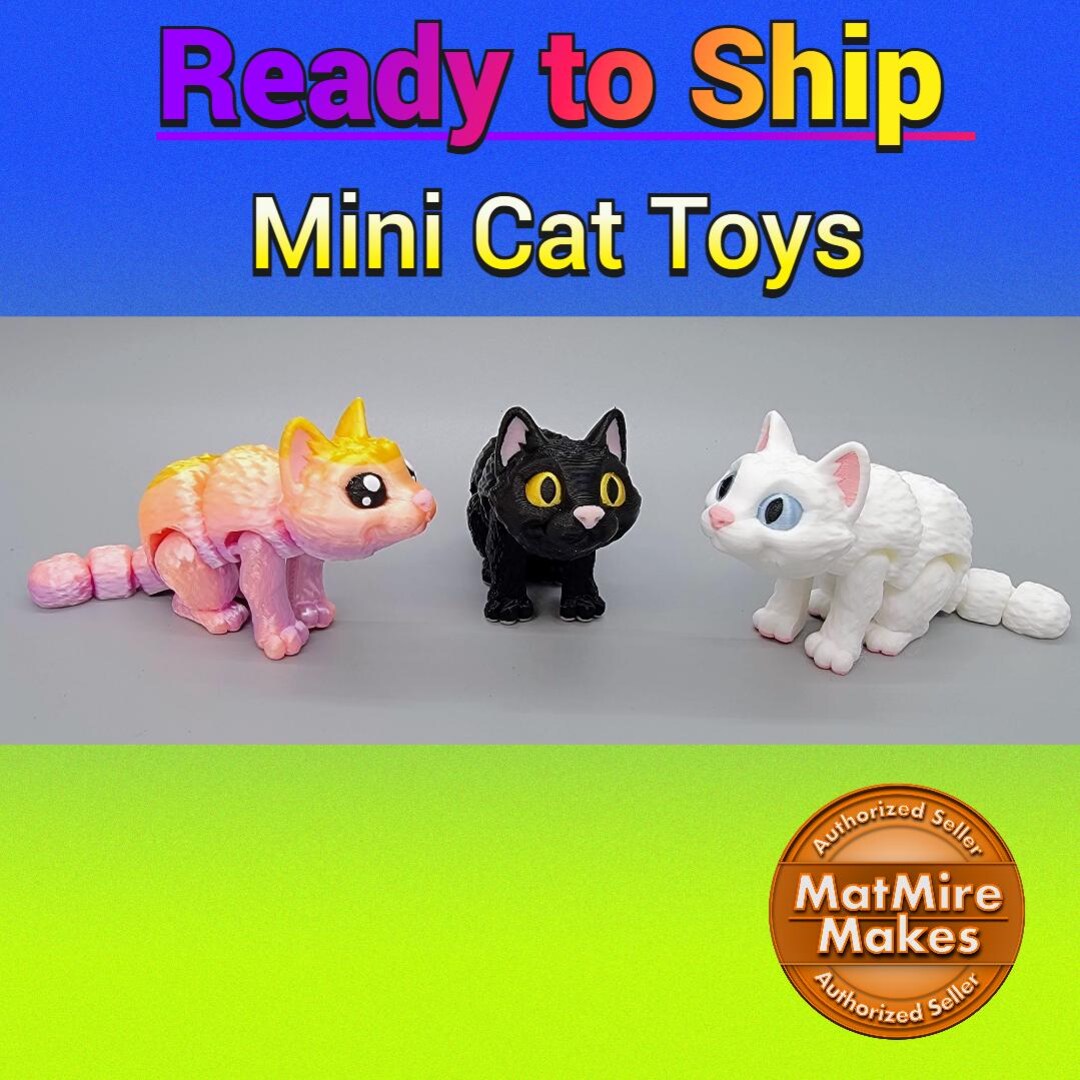 Ready to Ship Mini Cat Toy | 3D Printed | Sensory | Fidget - Etsy