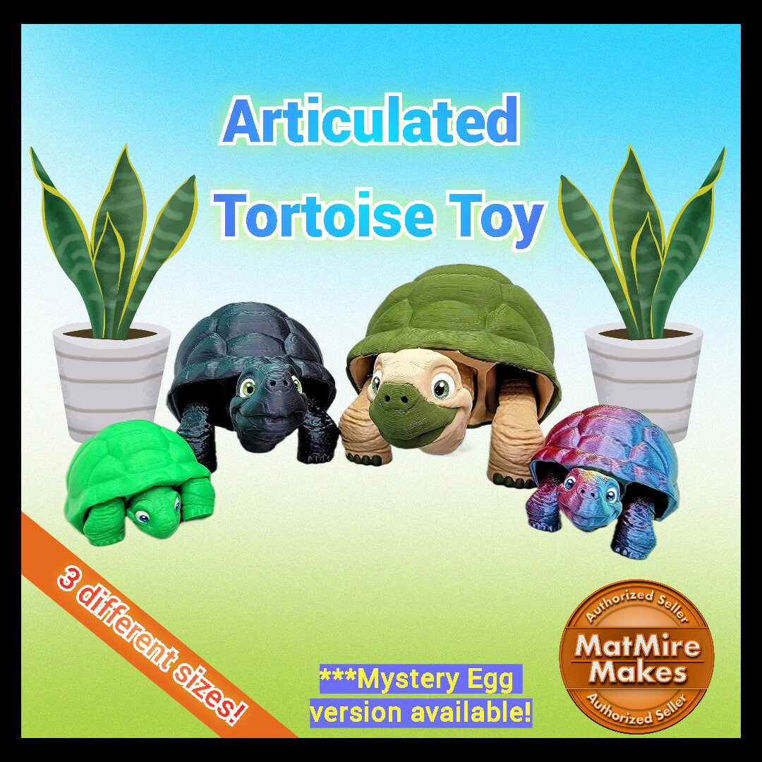 Articulated Tortoise Toy Fun, Fidget, Flexi, Sensory, Turtle - Etsy