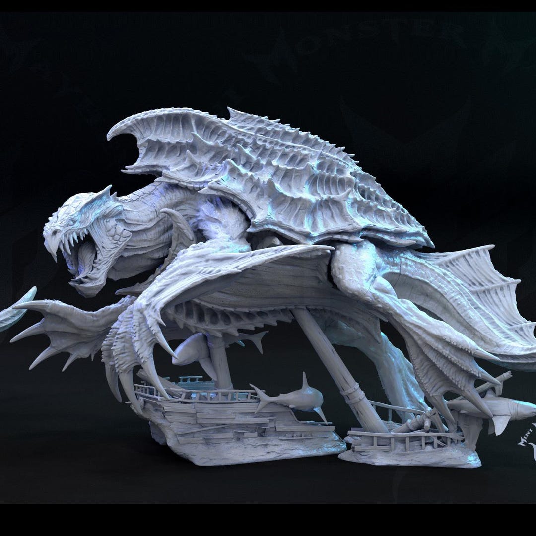 Depth Dragon by Mini Monster Mayhem | Fantasy Figurine | Game Room ...