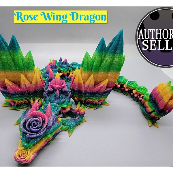 Articulated Rose Wing Dragon - Etsy