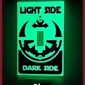 Star Wars Themed Light Switch Cover in White or Glow - Etsy