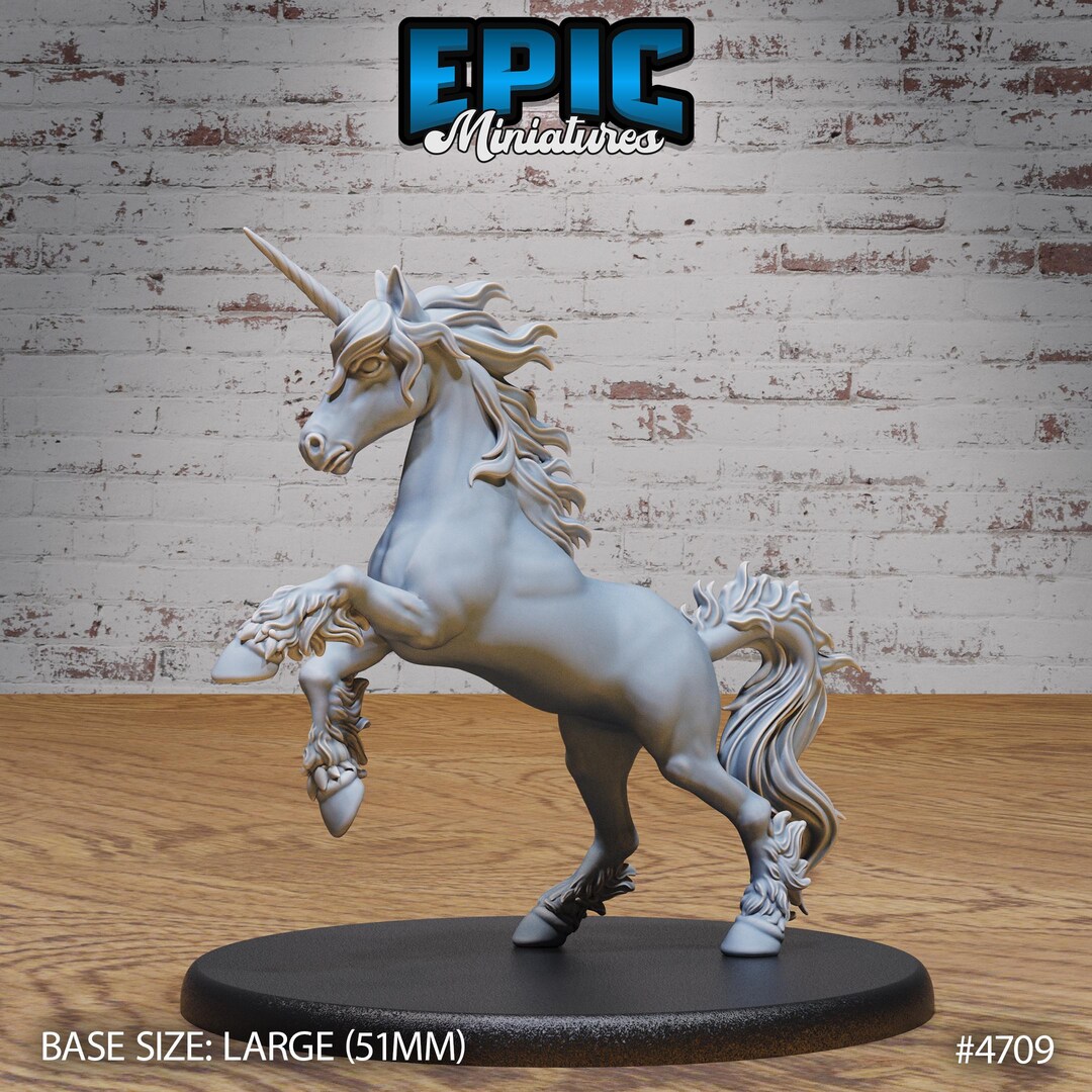 Unicorn Classic and Alicorn by Epic Miniatures 5 Poses TTRPG Dnd Mini D ...