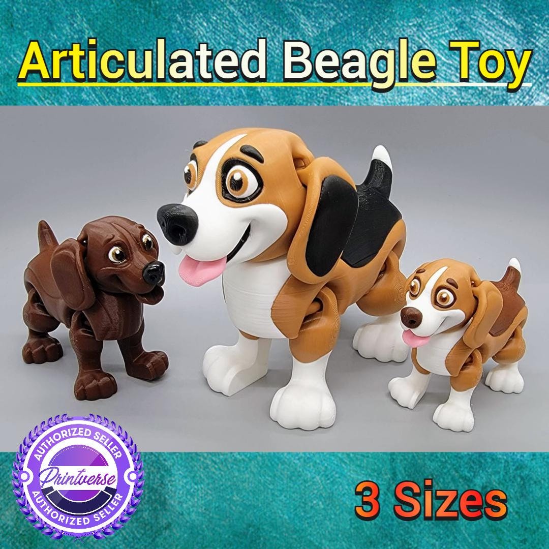 Articulated Beagle Toy: 3D Printed K9 Fidget - Etsy