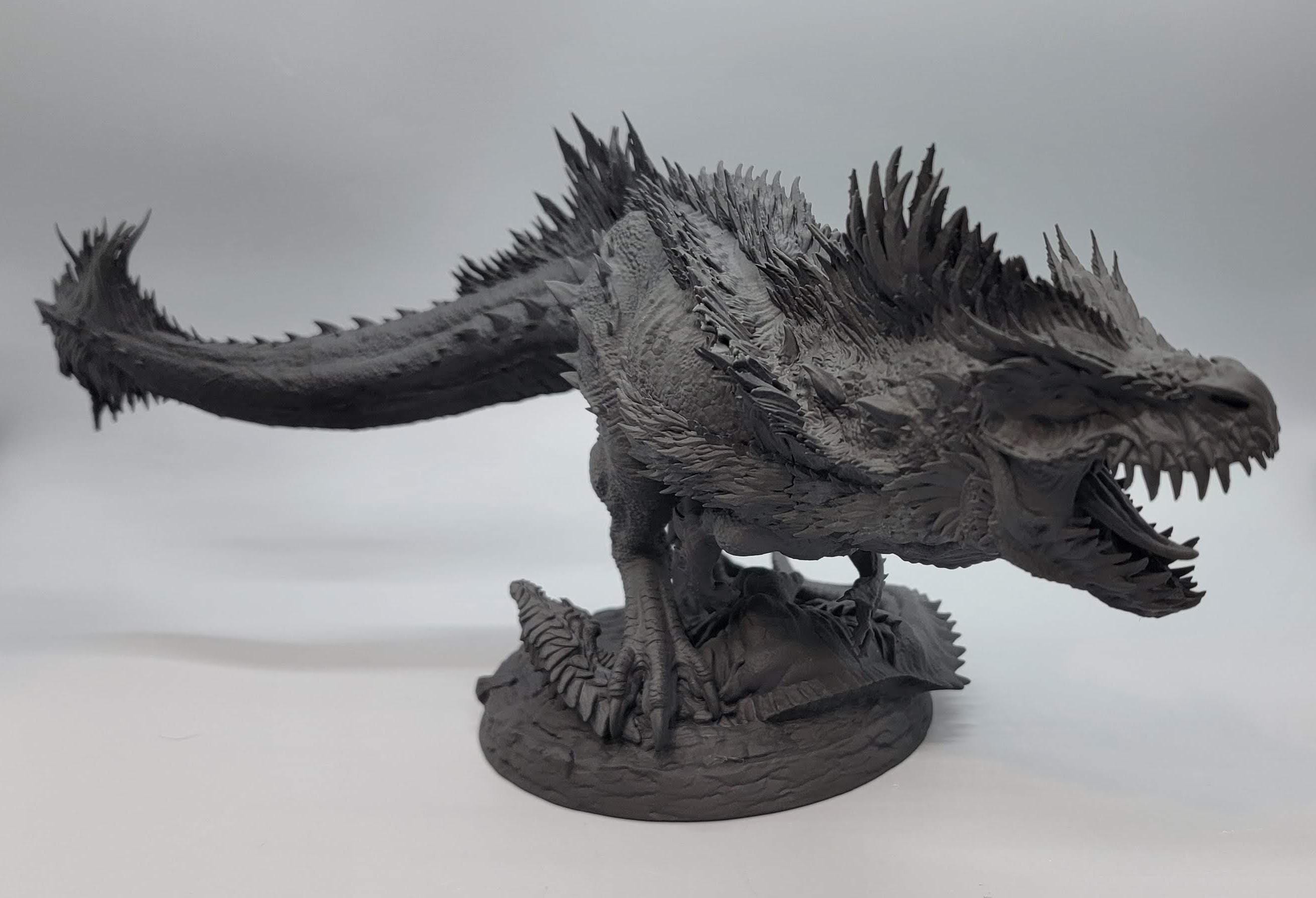 Feathered T-rex Miniature: Gargantuan Resin Fantasy Figurine - Etsy