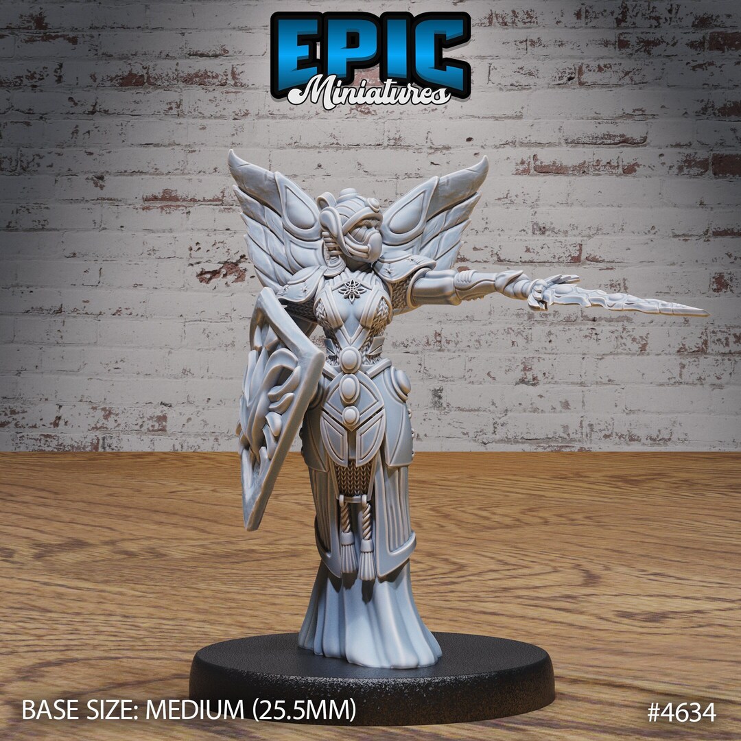 Astral Deva Hyperfine Resin Epic Miniatures TTRPG Dnd Mini D&D Medium ...
