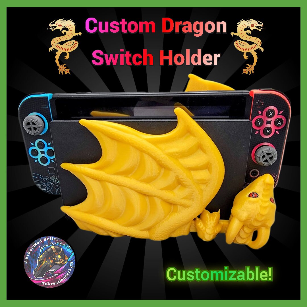Custom Dragon Switch Holder Desk Office Furniture Kids Room Decor - Etsy