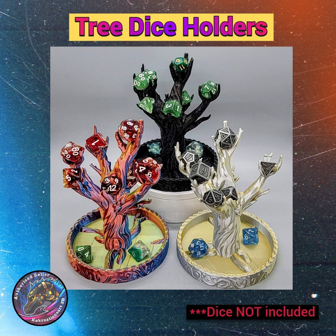 Dice Tree Holder Guardian Jewelry Desk Accessory Decor Gaming - Etsy