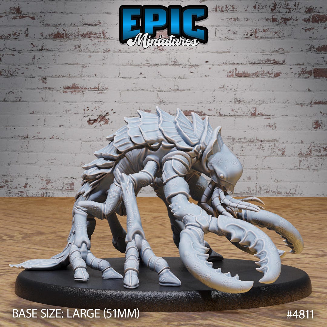 Chuul Epic Miniatures 3 Poses 50mm Dnd Monster Fantasy RPG Creature ...
