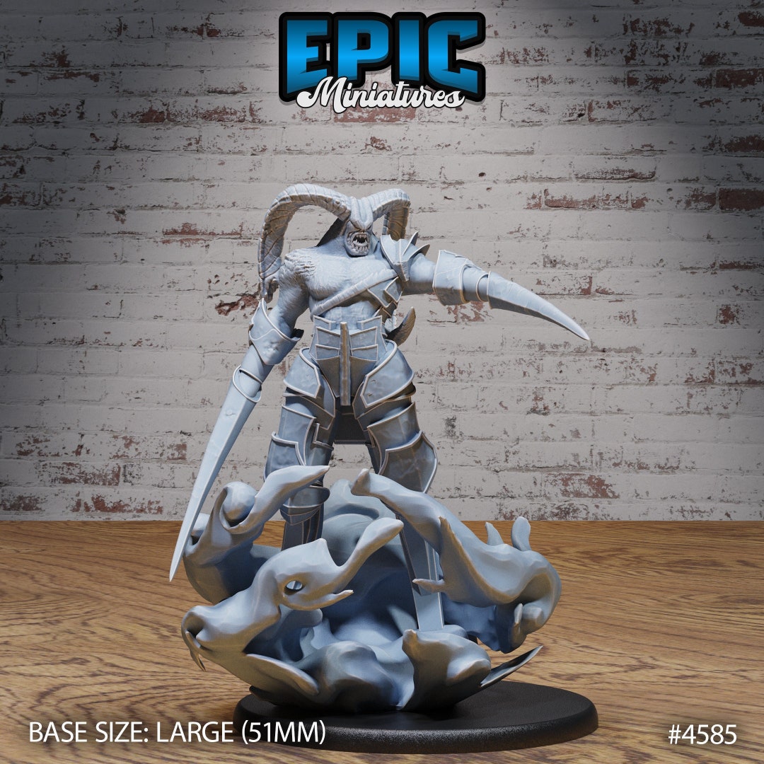 Armored Nightwalker Hyperfine Resin Epic Miniatures TTRPG Dnd Mini D&D ...