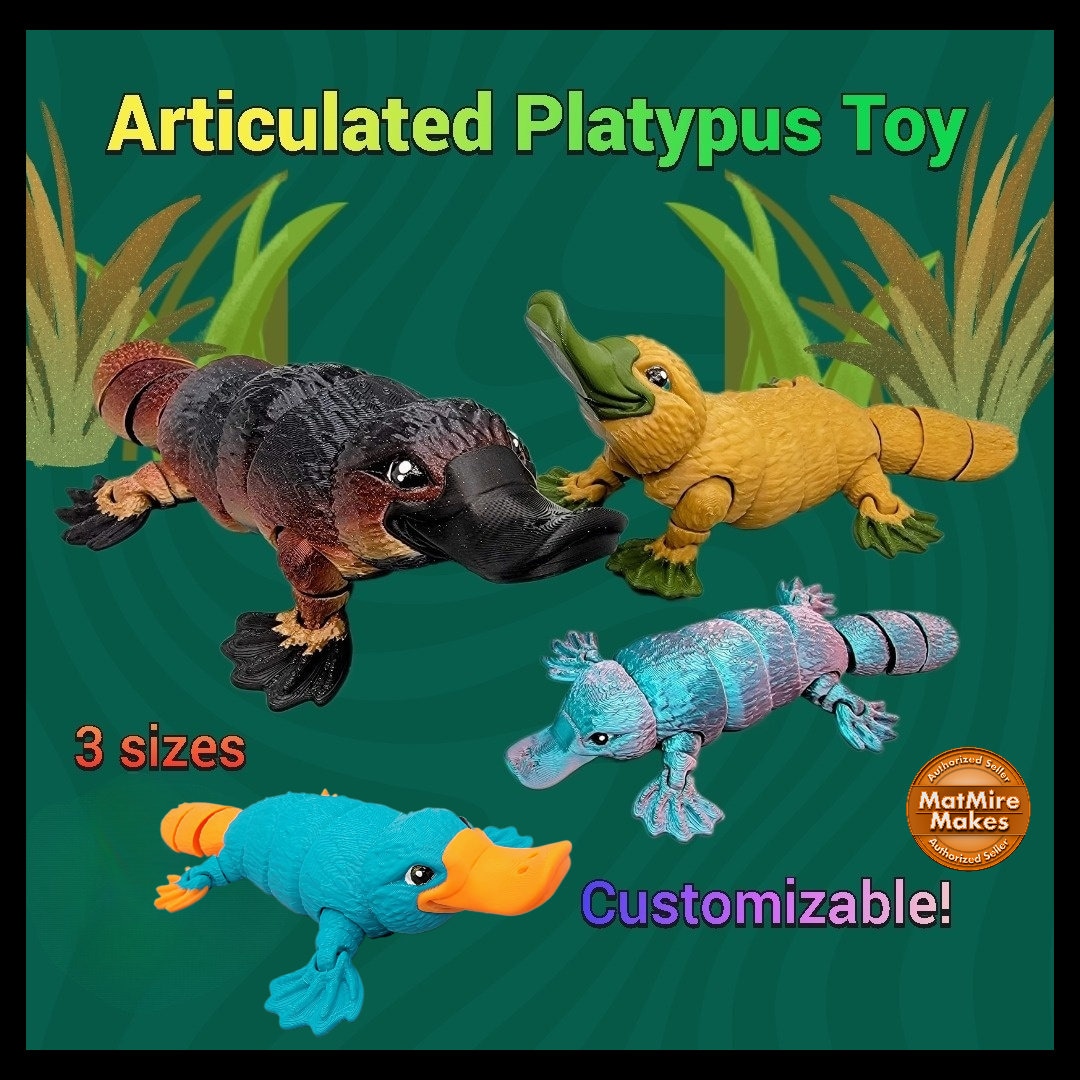 Articulated Platypus Toy Fun, Fidget, Flexi, Sensory - Etsy