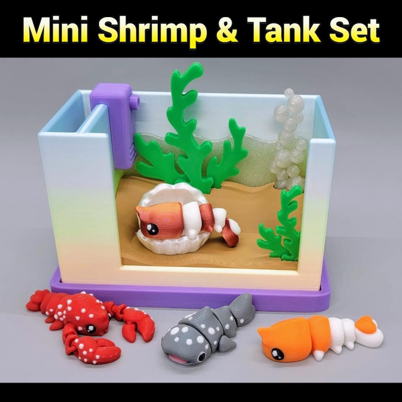 Shrimp at Desk - Etsy