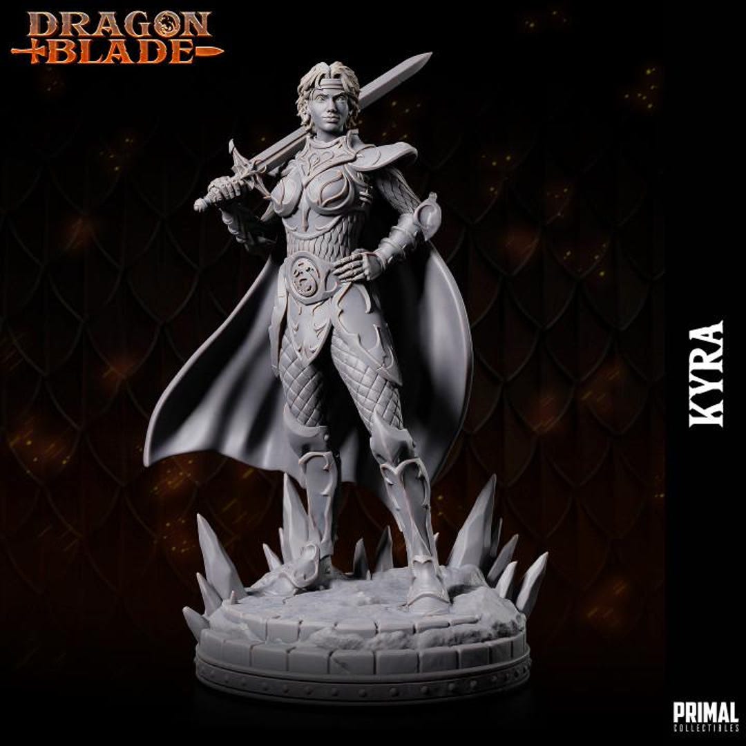 Female Fighter - Kyra by PRIMAL Collectibles | 32mm or 75mm | Dnd ...