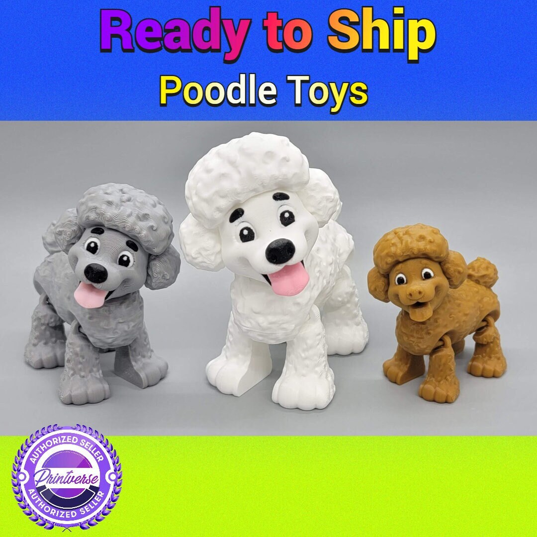 Ready to Ship Articulated Poodle Toy | 3D Printed | Sensory | Fidget - Etsy