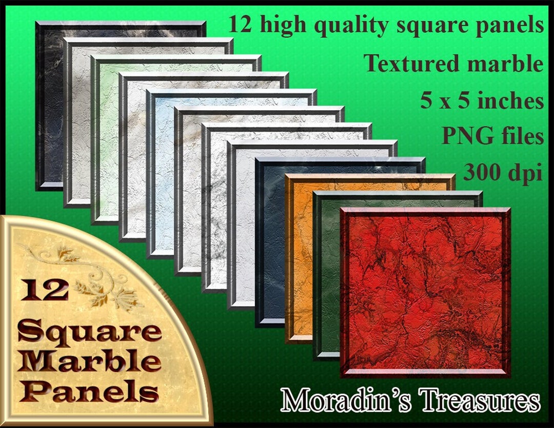 Square Marbles Digital Panels - Etsy