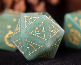 Full Set Opalite Gemstone Set Engraved/carving for Dungeons - Etsy
