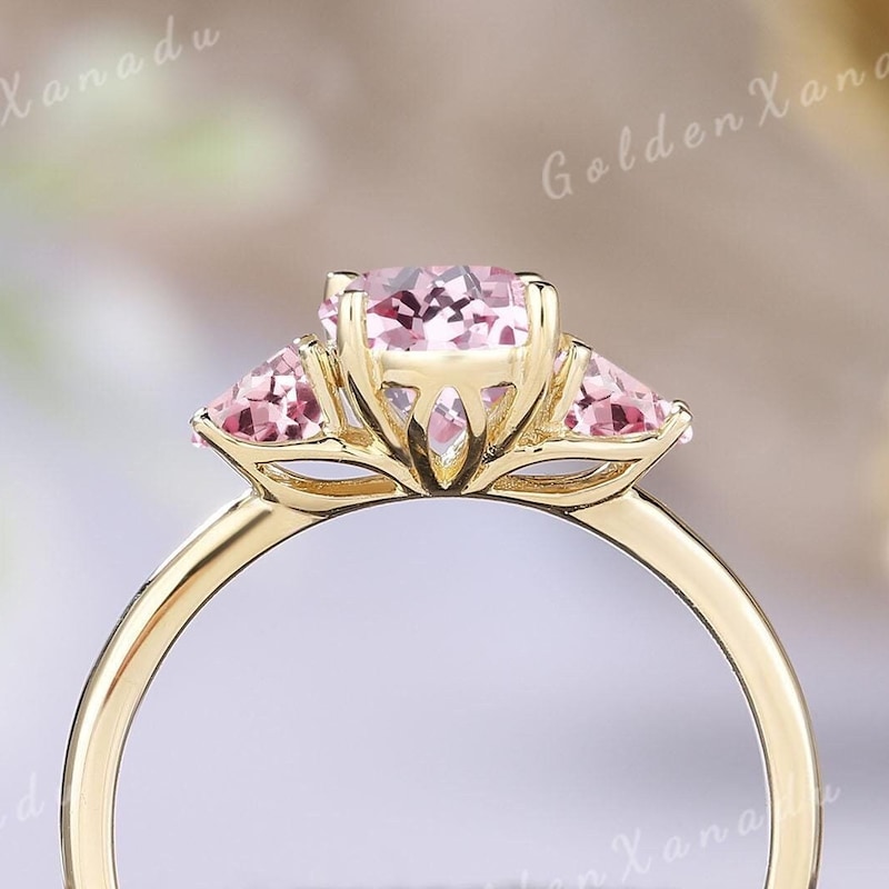 Pink Flower Ring - Etsy