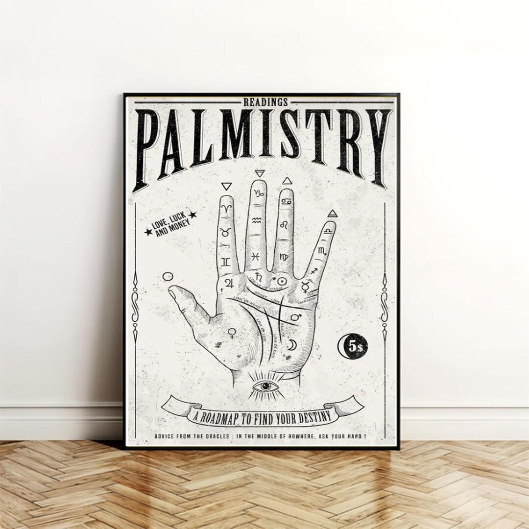 Palmistry Poster - Etsy