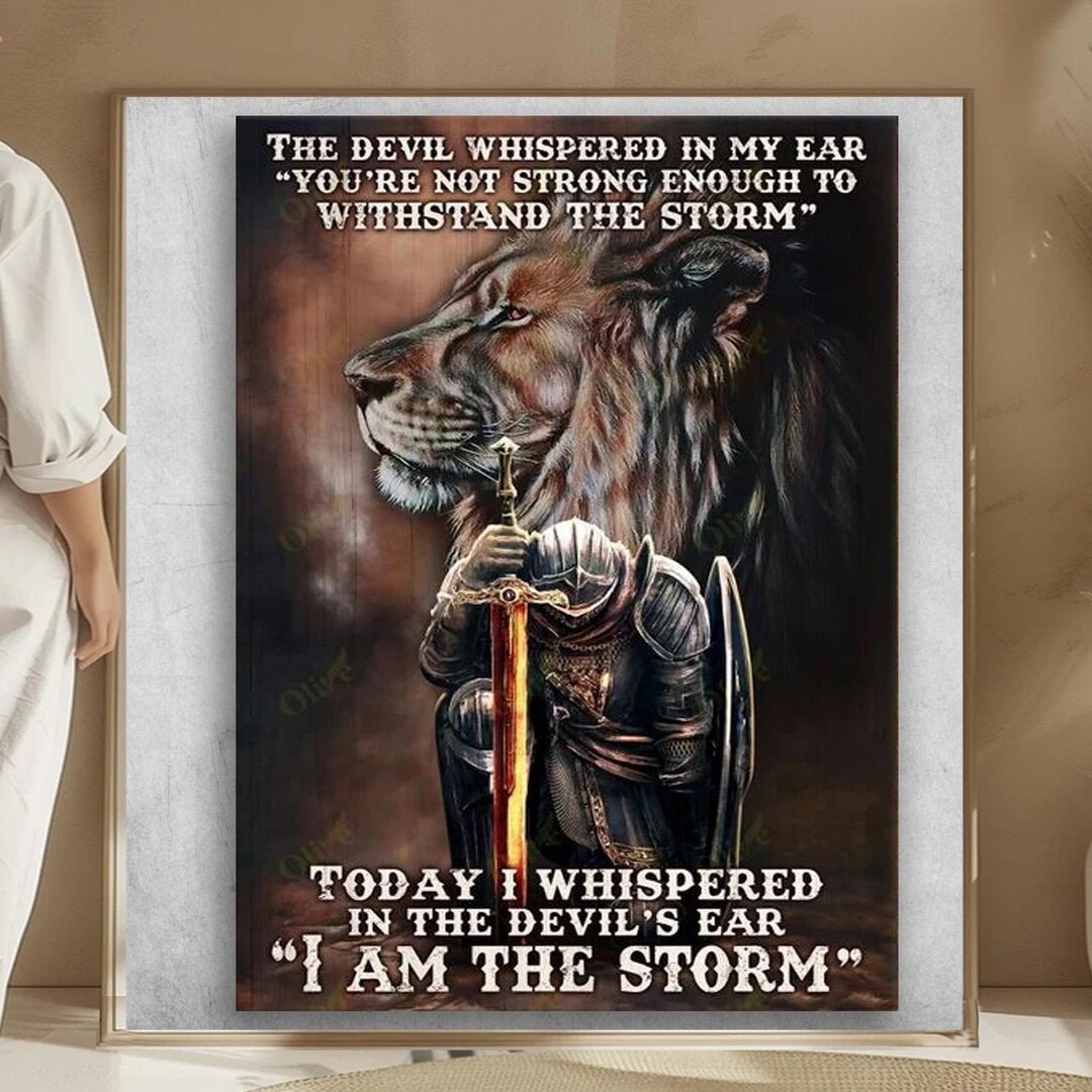 Lion Tell the Devil Whispered in My Ear You Are Not Strong Enough to ...