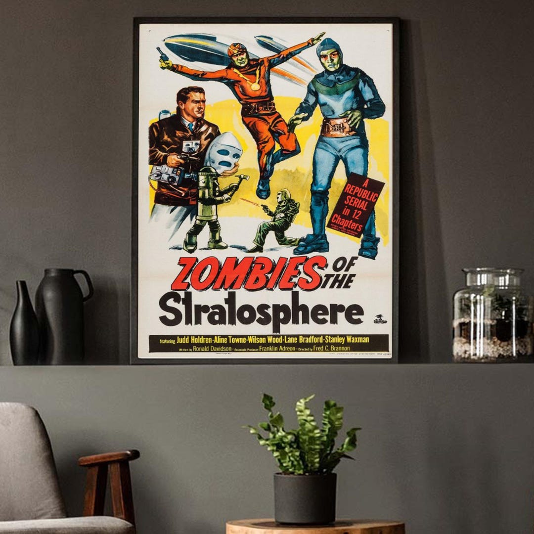 Zombies of the Stratosphere Poster - Etsy