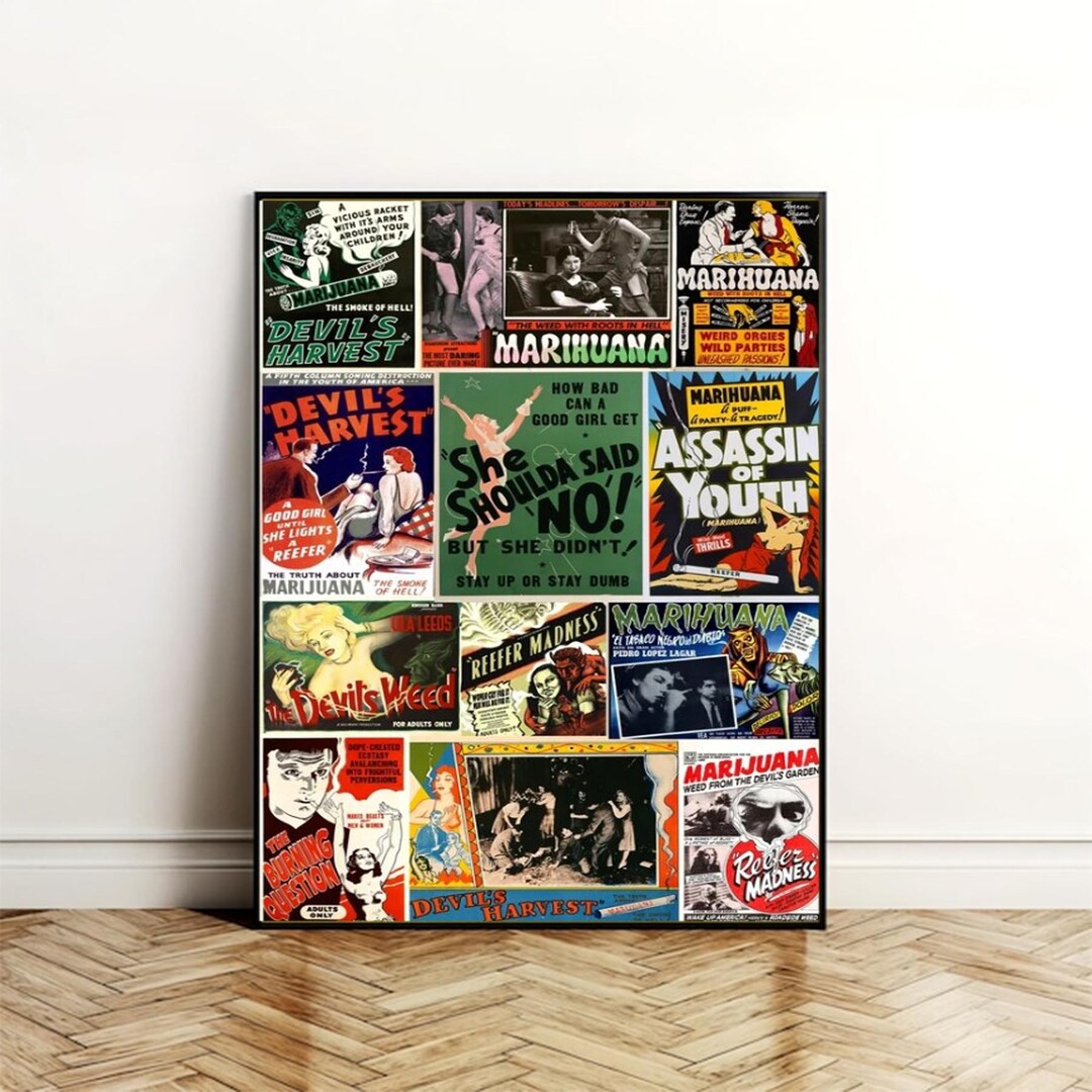 Reefer Madness - Collage D'affiches De Film Vintage Anti Marijuana ...