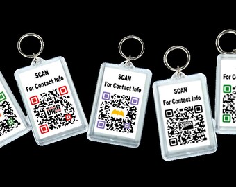 Qr Code Key Tag - Etsy