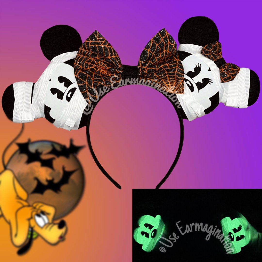 Glow in the Dark Mummy Ears - Halloween Ears - Etsy