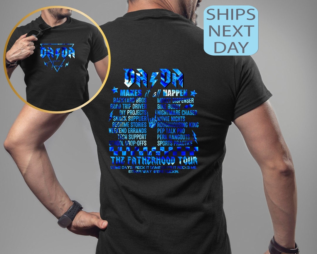 Dad Tour Shirt, the Fatherhood Tour T-shirt, Fathers Day Gift From Wife ...