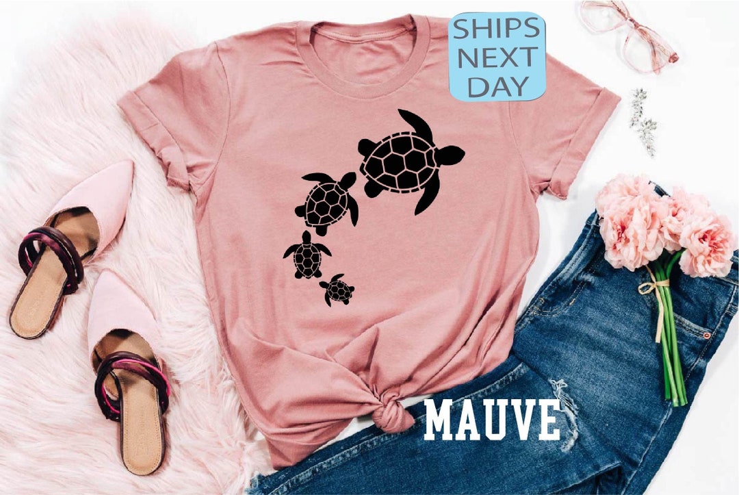 Sea Turtle Family T-shirt, Beach Lover Gift - Etsy