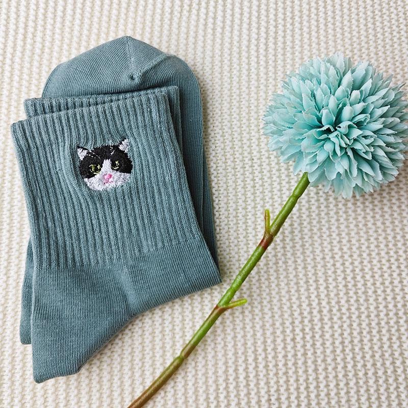 Embroidered Socks - Etsy