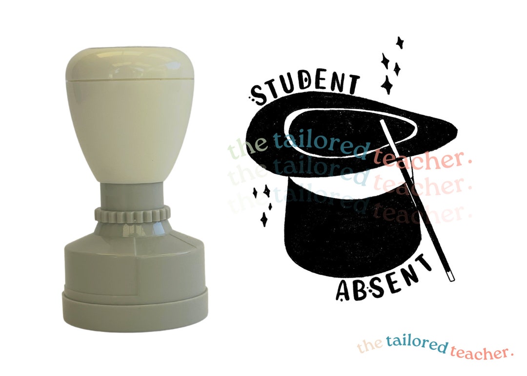 Student Absent - Teacher Feedback Stamp - Etsy