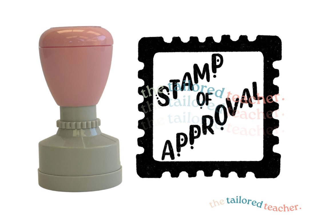 Stamp of Approval - Teacher Feedback Stamp - Etsy