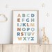 Neutral Alphabet Poster ABC Print Printable Educational Wall - Etsy