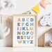 Neutral Alphabet Poster, ABC Print, Printable Educational Wall Art ...