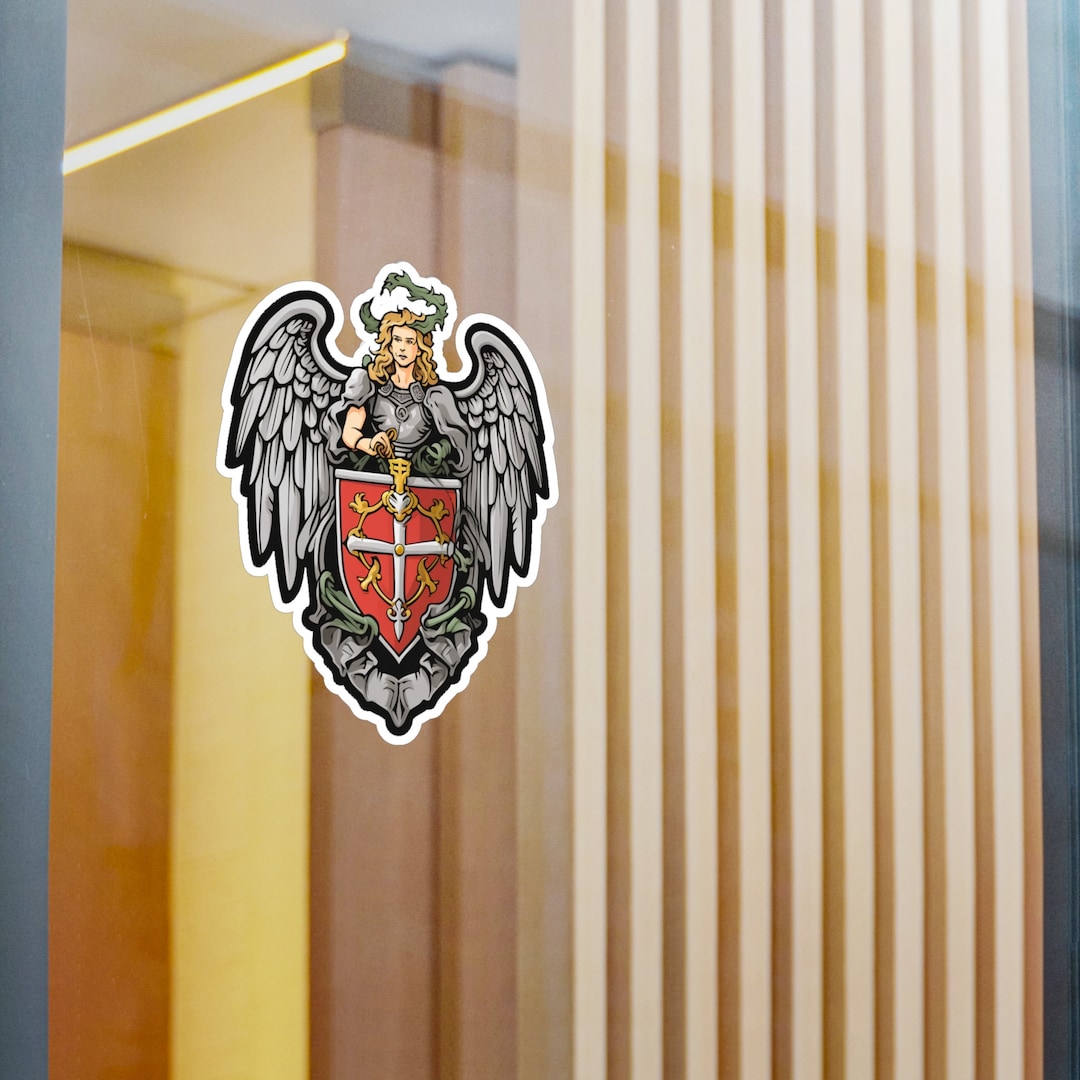 Angel Coat of Arms Kiss-cut Vinyl Decal - Etsy